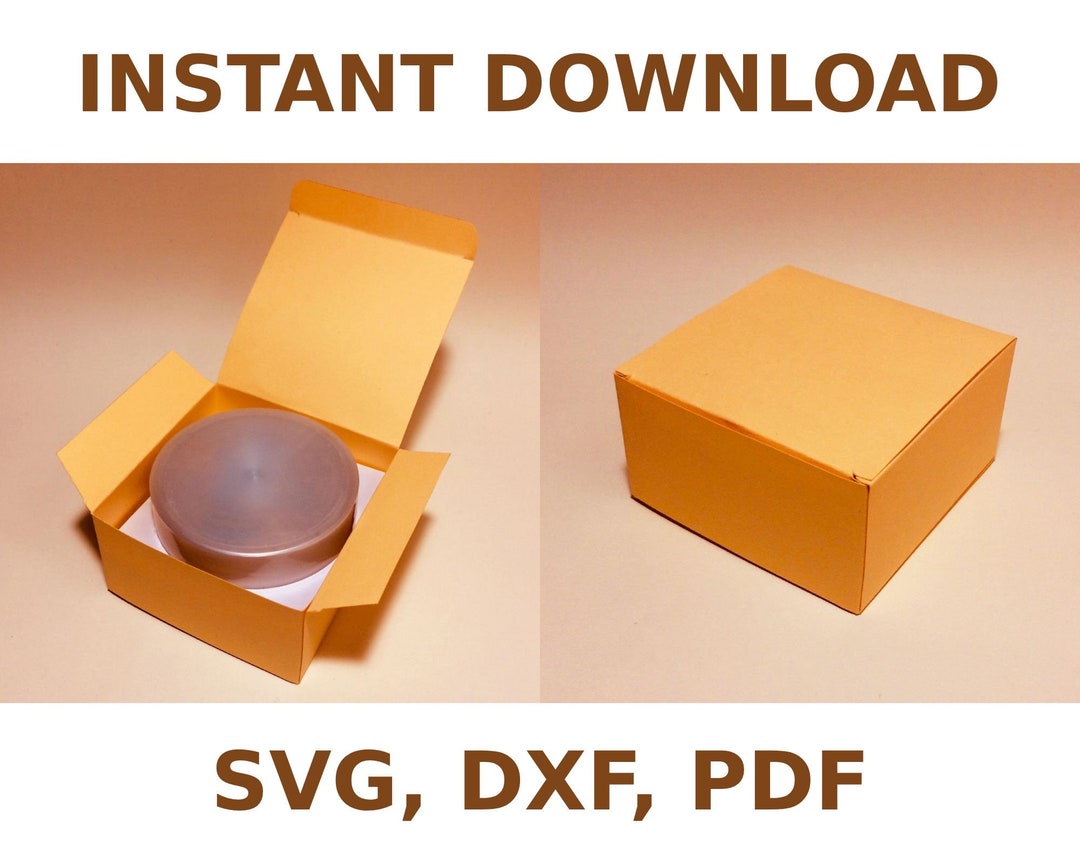 Cream Box Template Cream Gift Box Scrub Box Cosmetic Box - Etsy