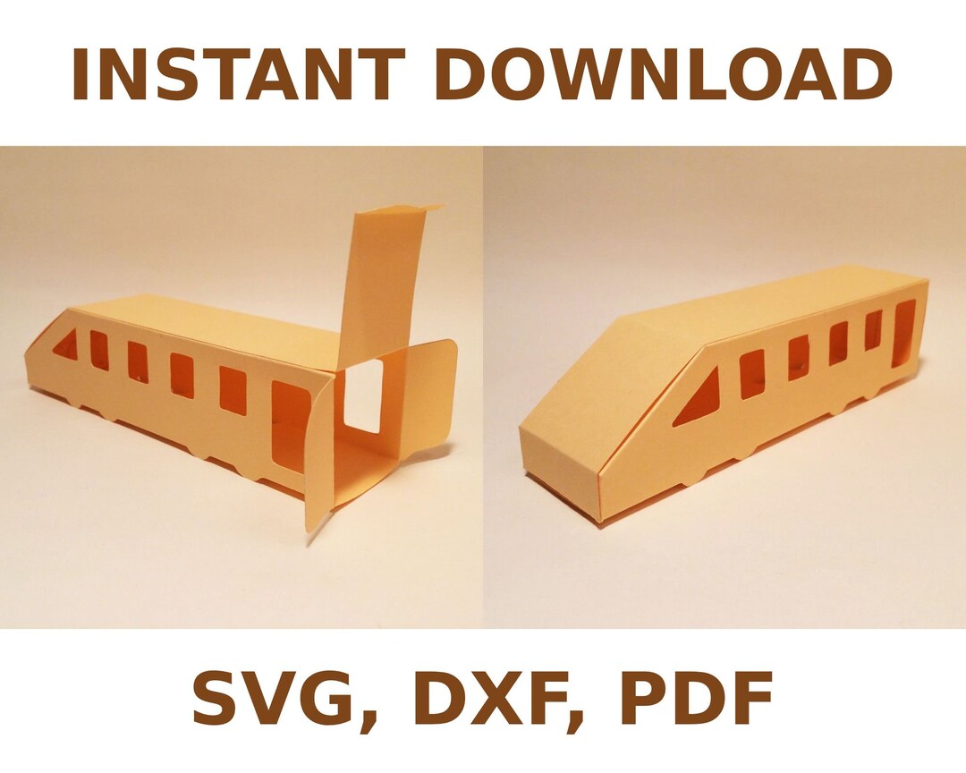 Train Box Template, Train Gift Box, Train Shaped Box, Paper Train ...