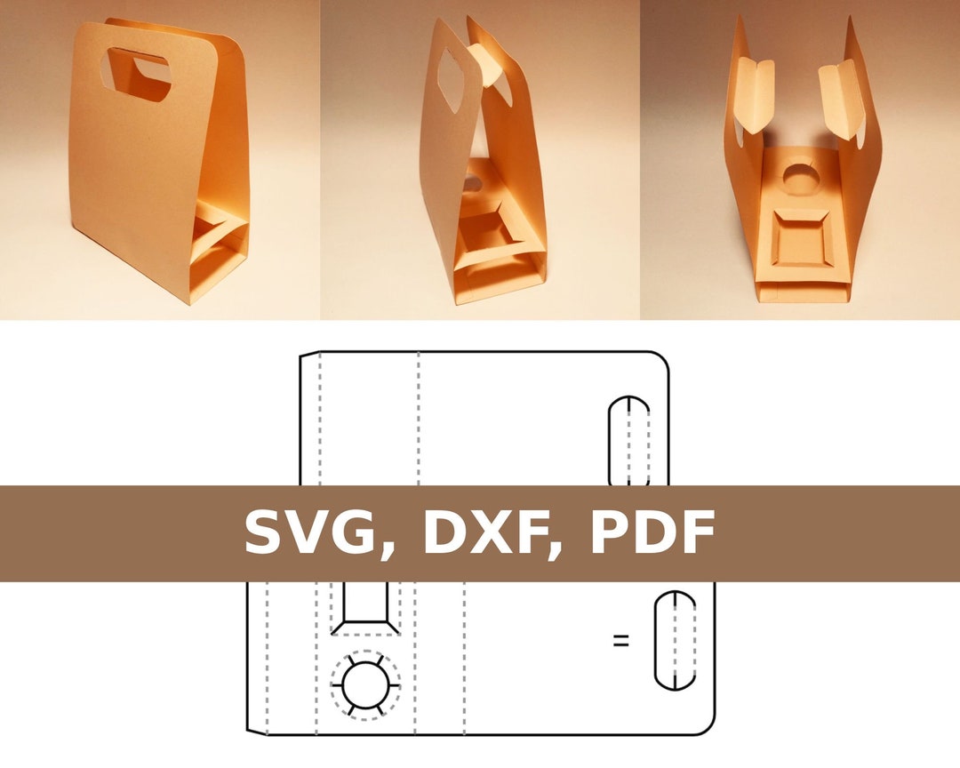 Food Bag Template, Food Gift Bag, Food Holder, Fast Food Bag, Fast Food ...