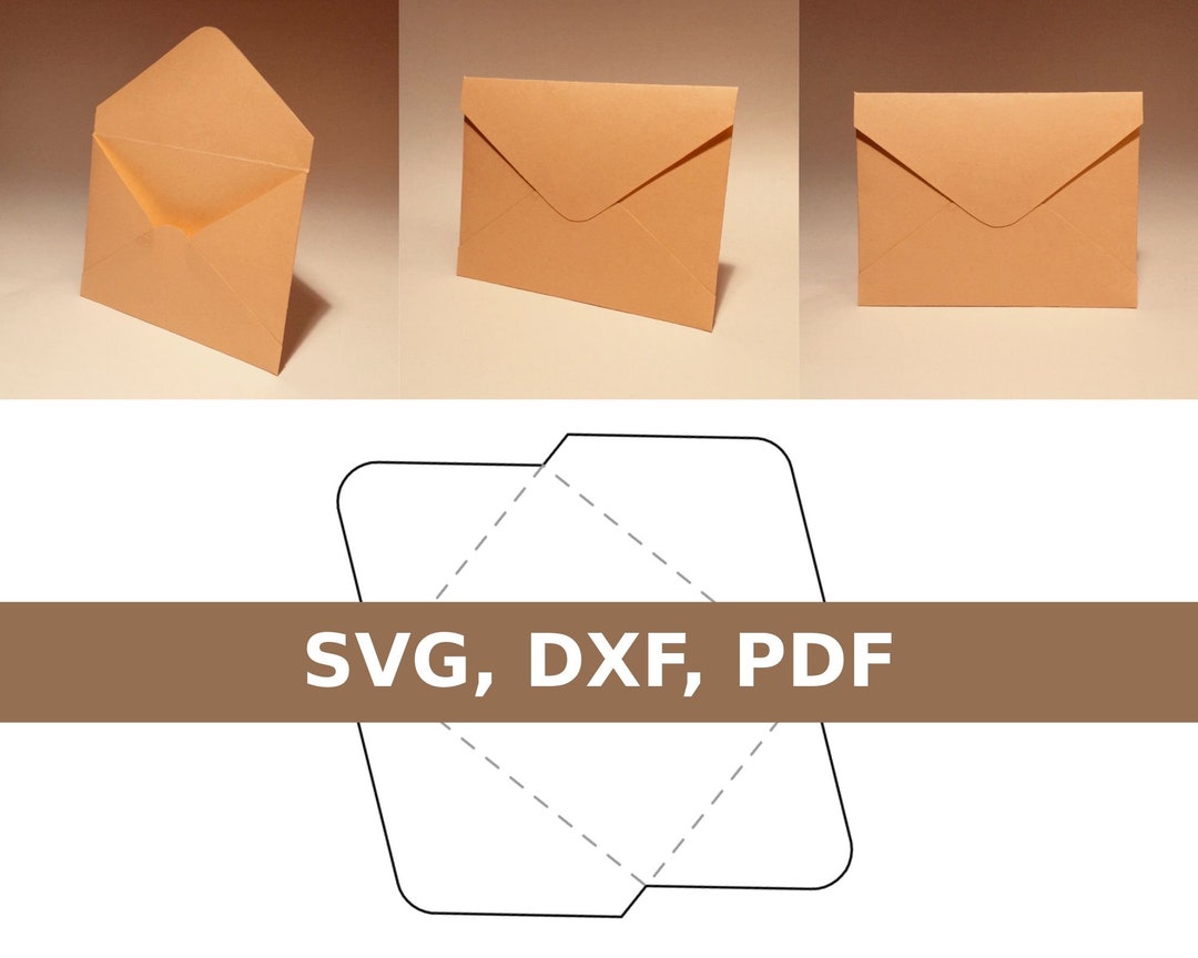 Plantilla de sobre sobre svg sobre pdf sobre imprimible - Etsy México