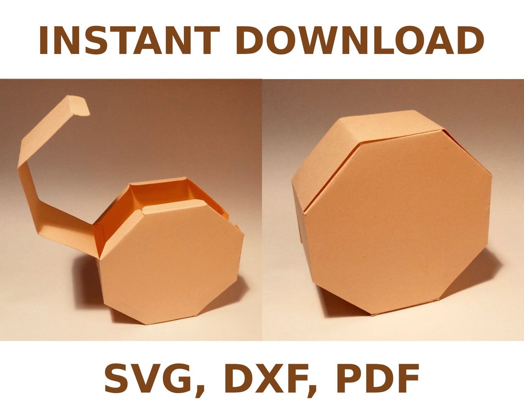 Octagon Box Template Octagonal Box Octagon Bag Octagon Gift Etsy Octagon Box Template Octagonal Box Octagon Bag Octagon Gift Etsy