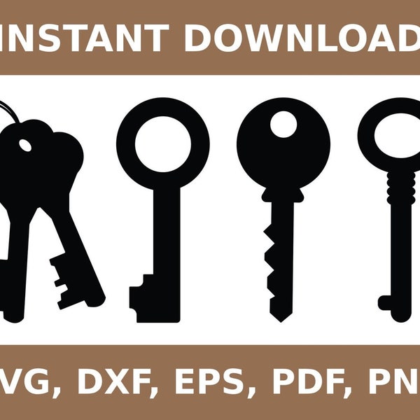 Key Cutout Template - Etsy