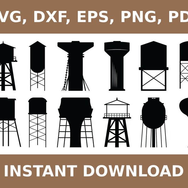 Water Tower - Etsy