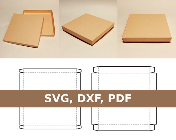 Flat Square Box Template