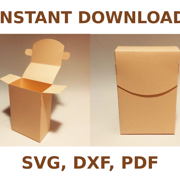 Box With Overlap Svg - Etsy