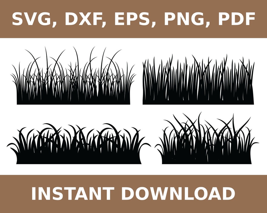 Grass Svg Grass Dxf Grass Template Grass Png Grass Cut File Grass Cutout Grass Laser Cut