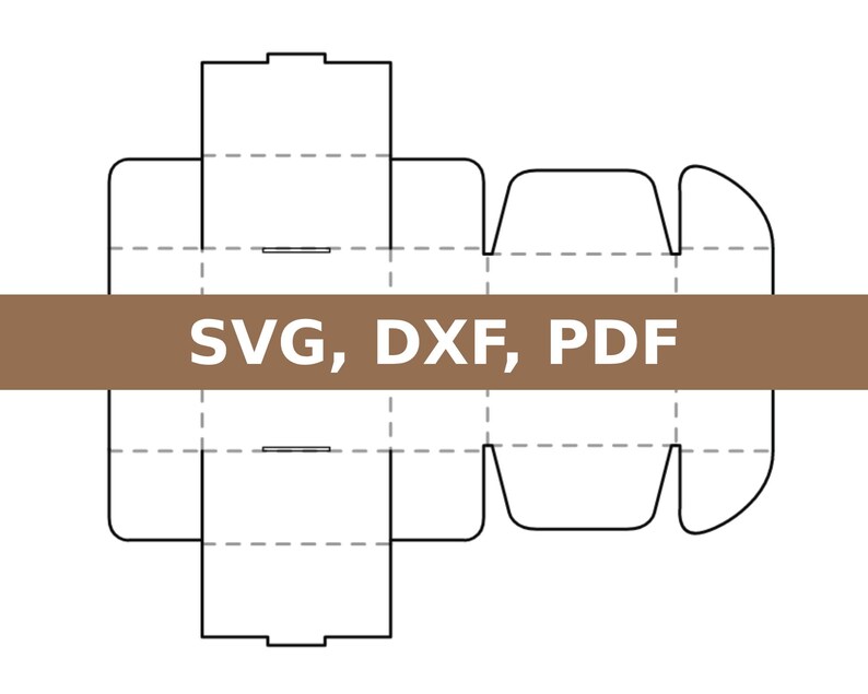 Square Box Template Shipping Box Square Gift Box Classic - Etsy