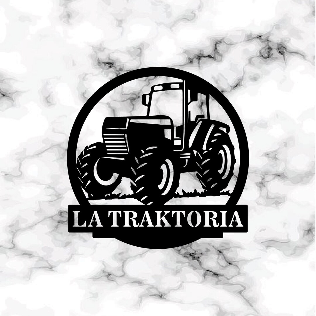 Custom Tractor Metal Sign, Metal Vintage Tractor Sign, Personalized ...