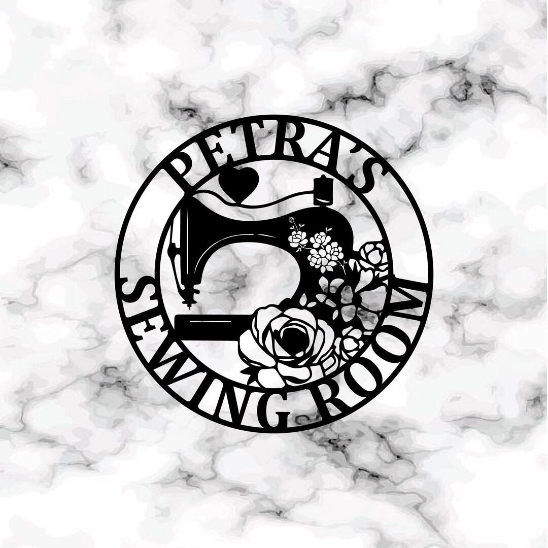 Custom Sewing Name Metal Sign, Custom Sewing Sign, Custom Quilting Sign ...