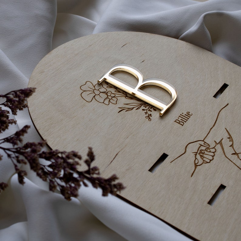 Personalized Birth Details, New Baby Birth Hospital Bracelet Holder ...