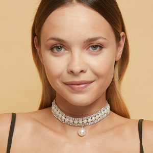 Pearl Stone Silver Crystal Stone Dance Party Celebration Stone Striped ...