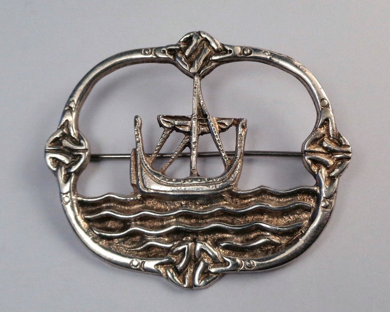 Vintage Hallmark 1948 Sterling Silver Iona Celtic Style Viking Long ...
