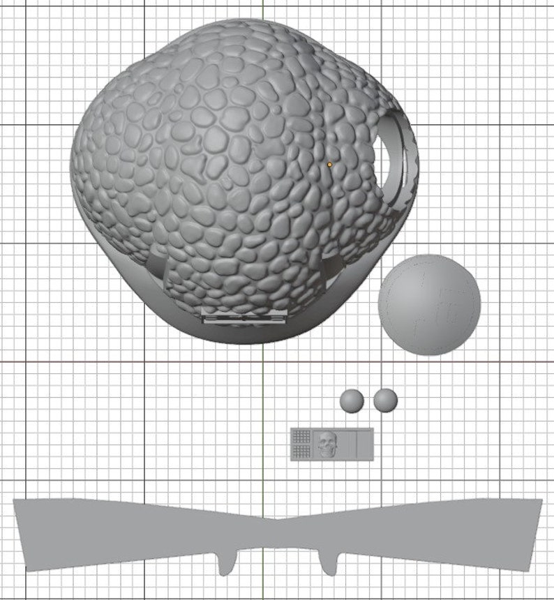 2000ad Rogue Trooper Helmet 'helm' With Biochip Digital Download. - Etsy