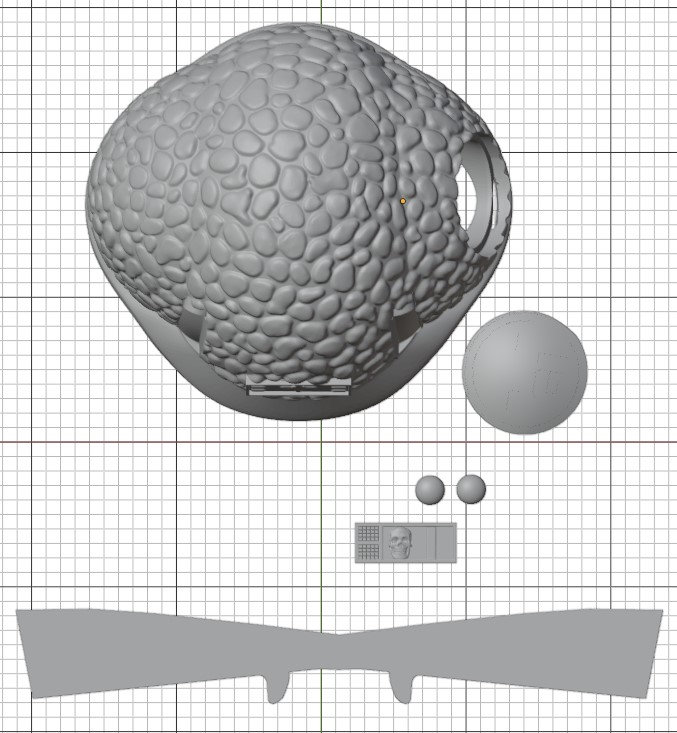 2000ad Rogue Trooper Helmet 'helm' With Biochip Digital Download. - Etsy