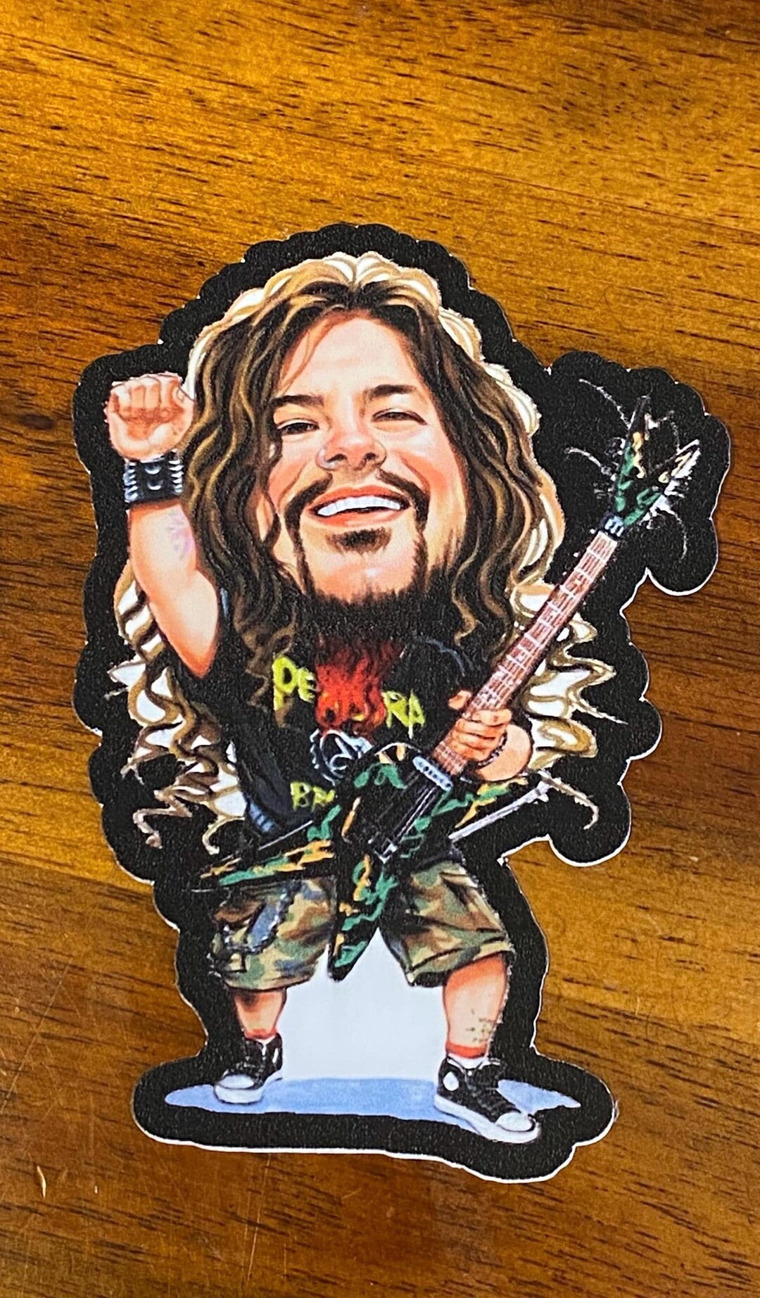 Dimebag Darrell Waterproof Vinyl Sticker, Water Bottle Sticker, Guitar ...