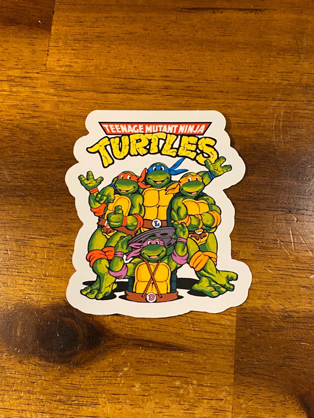 TMNT Cartoon Sticker Vinyl Waterproof Water Bottle Sticker Notebook ...