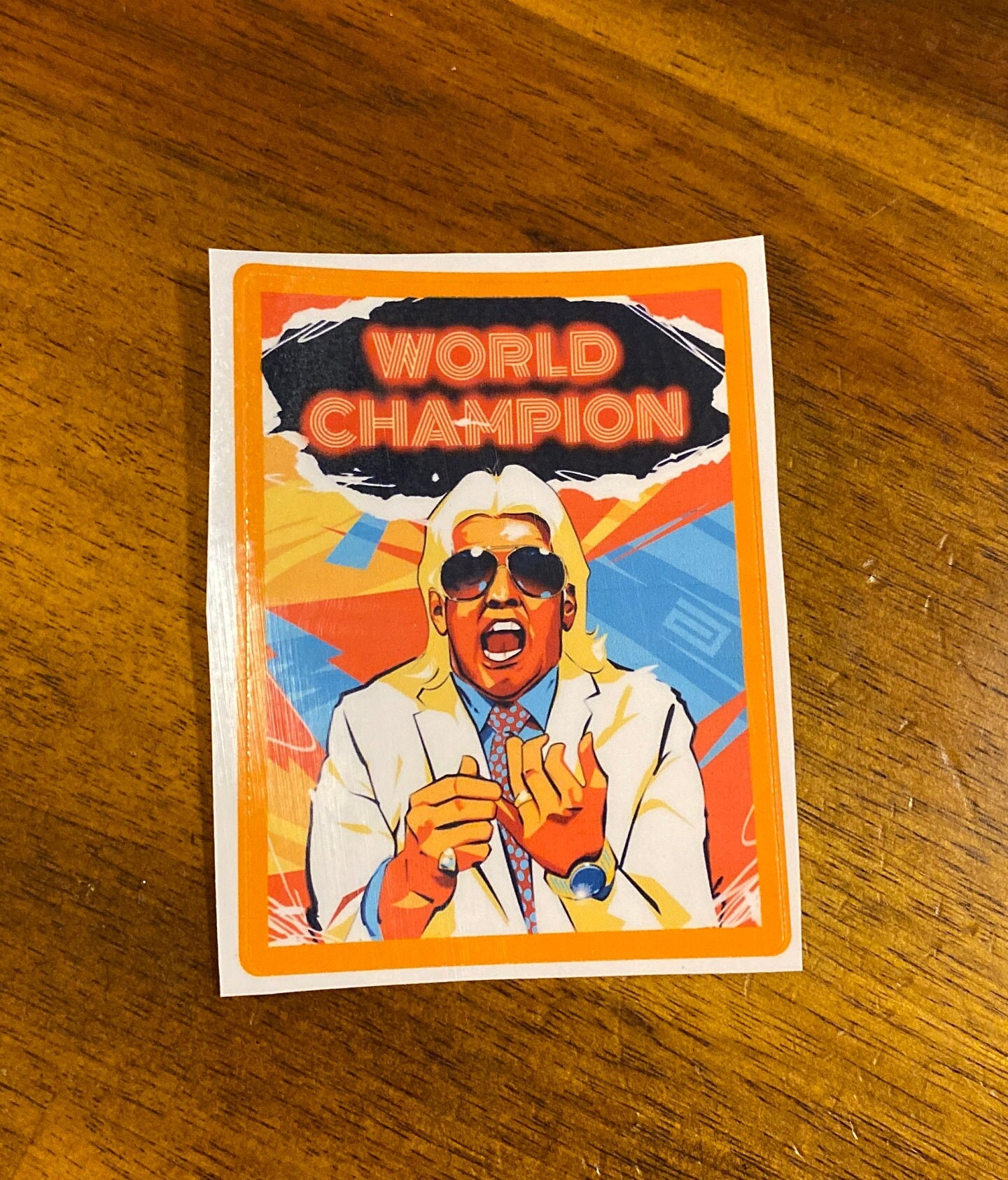 Ric Flair Glossy Vinyl Sticker Waterproof Water Bottle Sticker Car ...