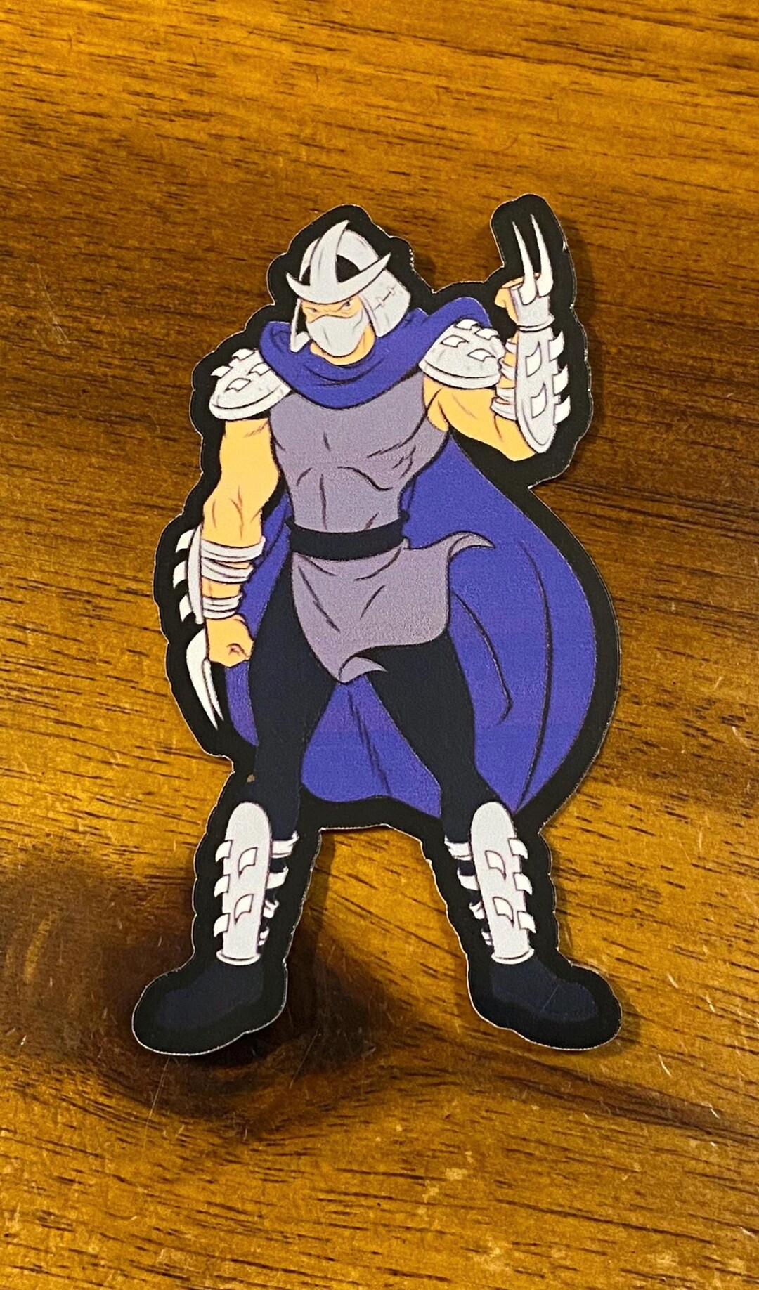 TMNT Shredder Cartoon Retro Vinyl Sticker, Waterproof Water Bottle ...