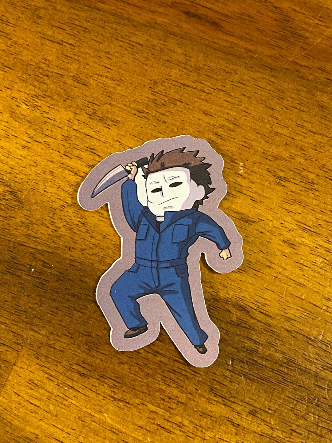 Michael Myers Waterproof Vinyl Sticker, Water Bottle Sticker, Notebook ...
