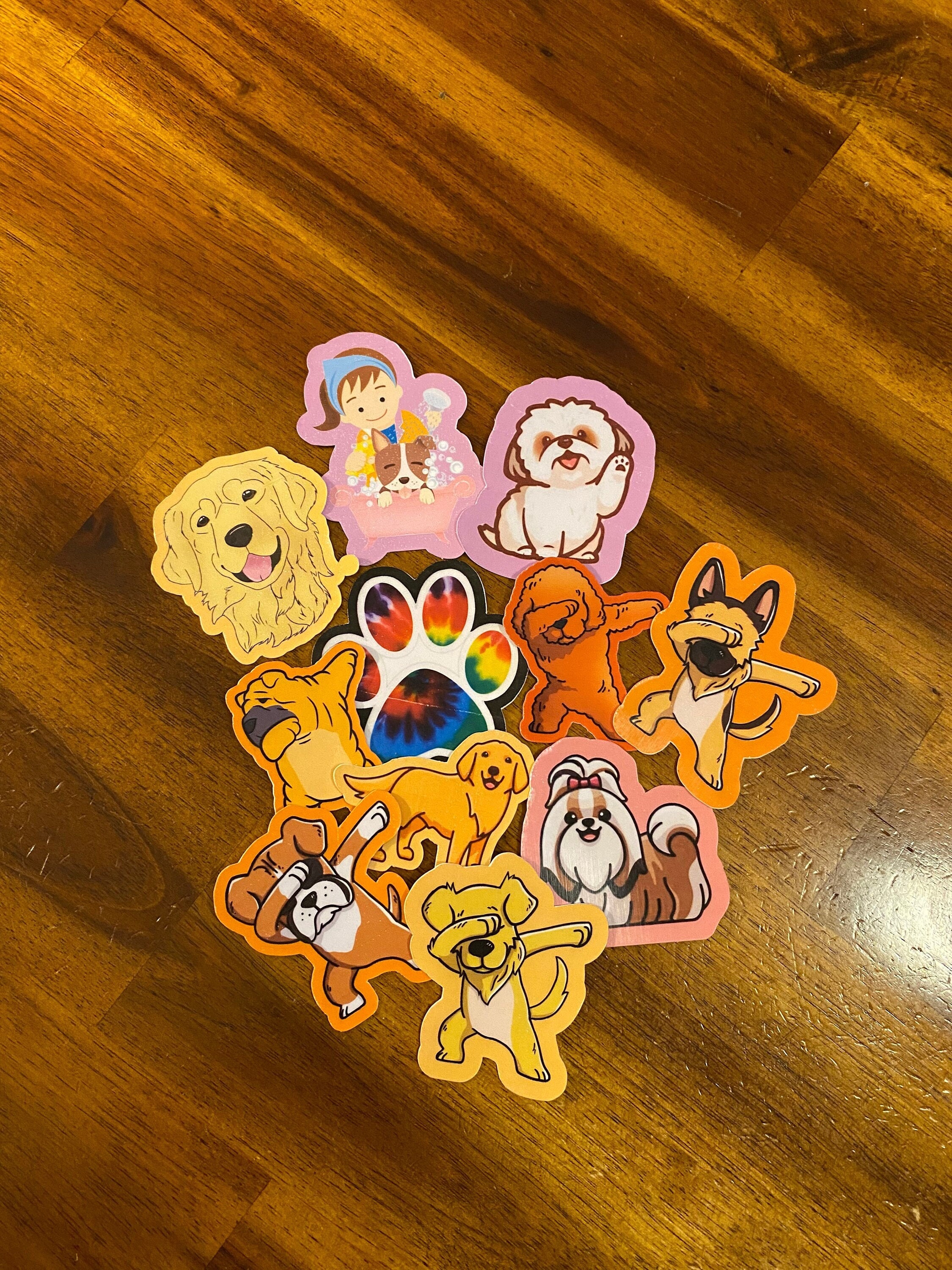 Dog Sticker Pack Vinyl Sticker Glossy Vinyl Die Cut Sticker Cute Dog ...