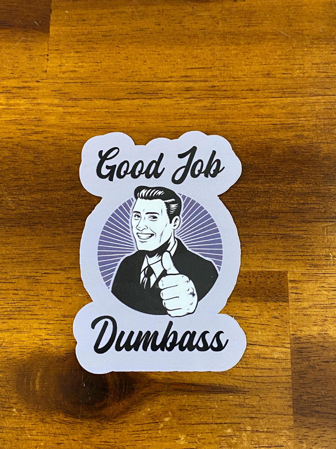 Vintage Retro Black and White Sticker Funny Sticker Notebook Laptop ...