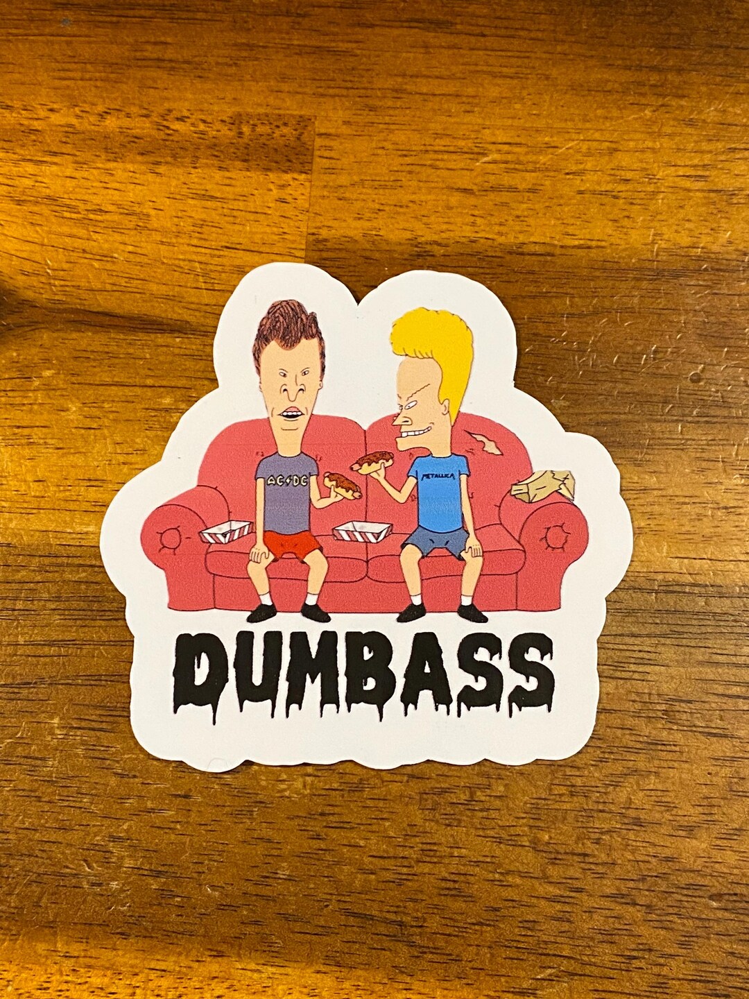 Beavis and Butt-head Sticker Waterproof Vinyl Sticker Water Bottle ...