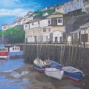 Painting of Looe in Cornwall - Etsy UK