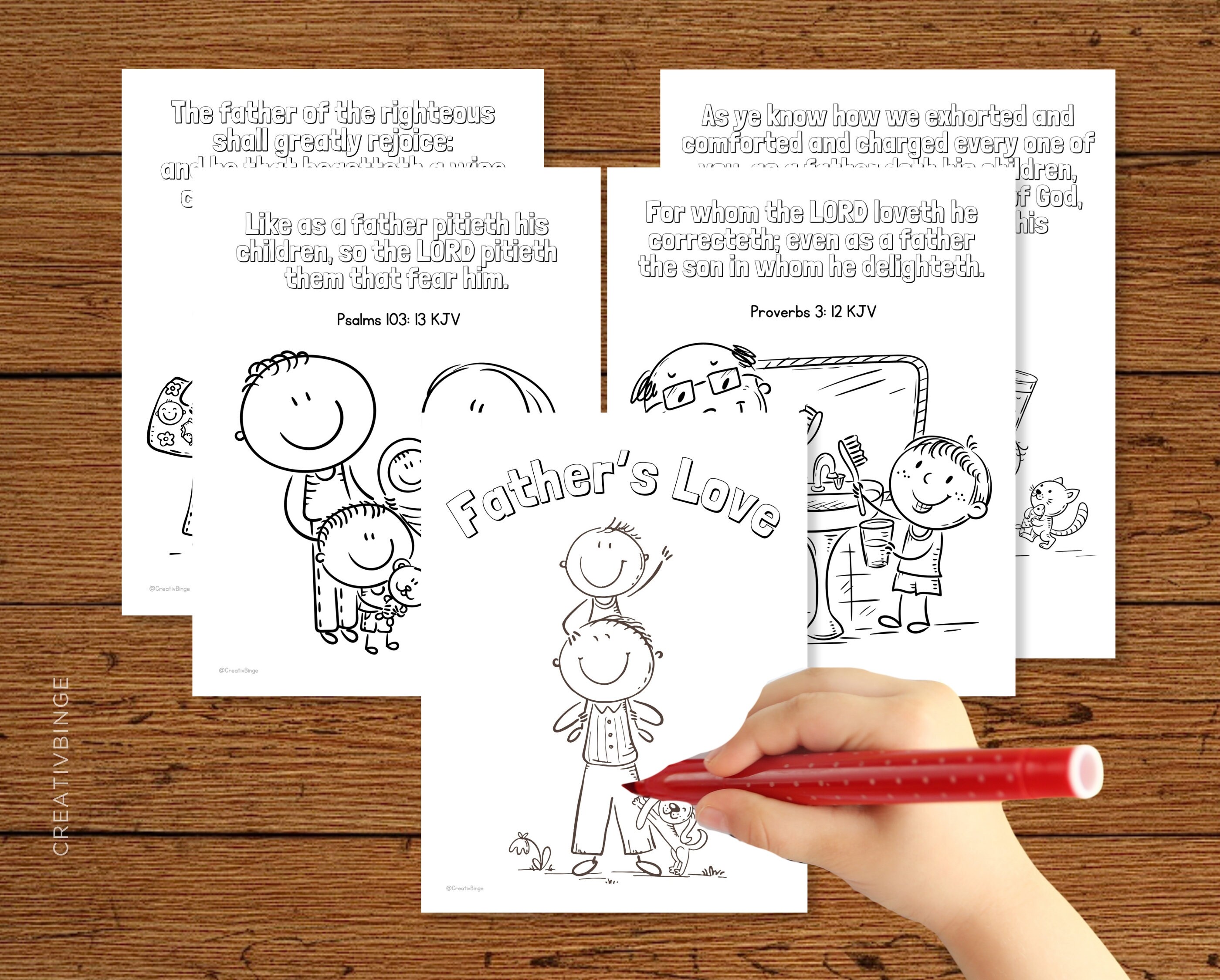 Fathers Day Coloring Fathers Day Coloring Page Christian Fathers Day ...