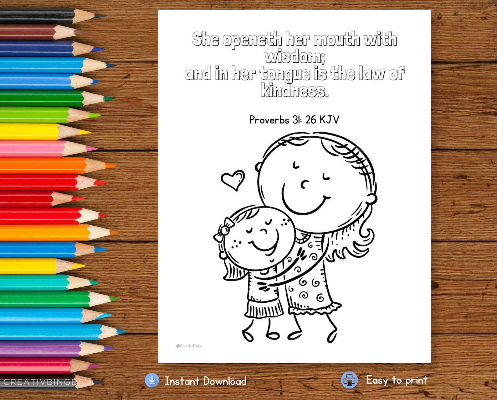 Happy Mothers Day Coloring, I Love Mom Coloring, Mothers Day With Bible ...