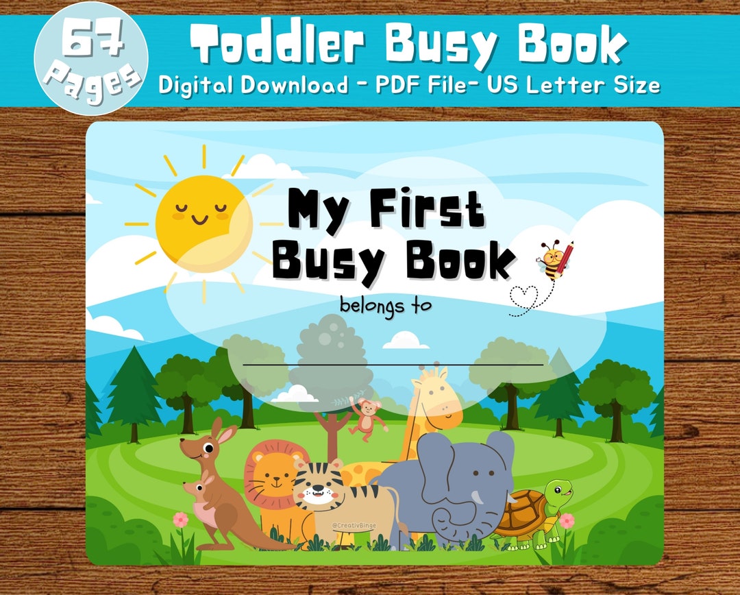 Busybook, Toddler Learning Binder, Preschool Busy Books, Montessori ...