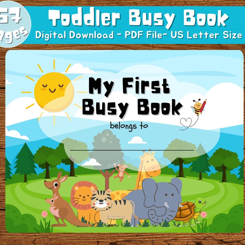 Busy Book Printable - Etsy