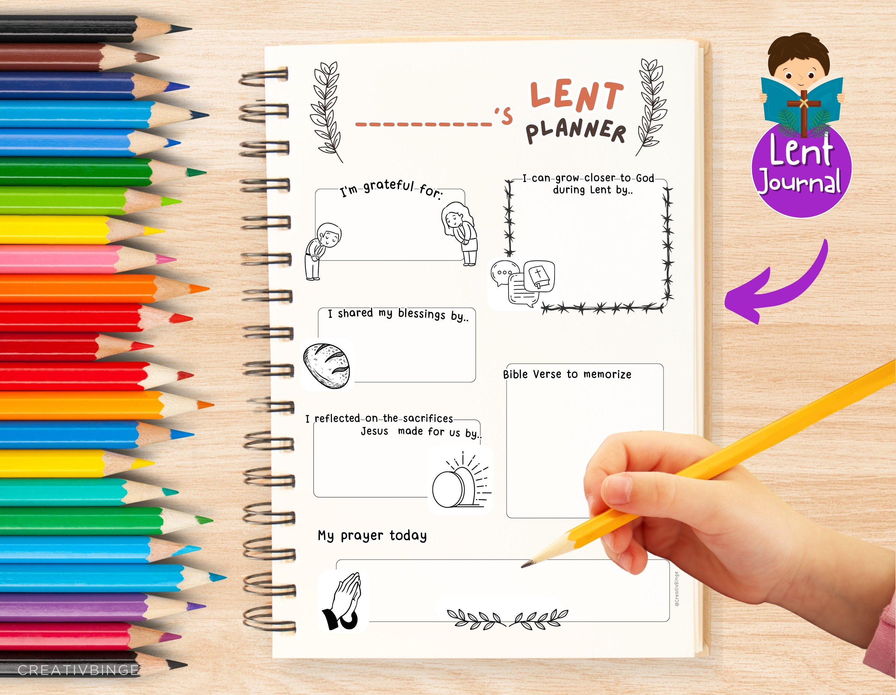 Lent for Kids, Lent, Holy Week Printable, Holy Week for Kids, Lenten ...