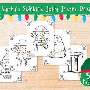 Christmas Coloring Page, Elf Coloring, Elf Coloring Page, Christmas Elf ...