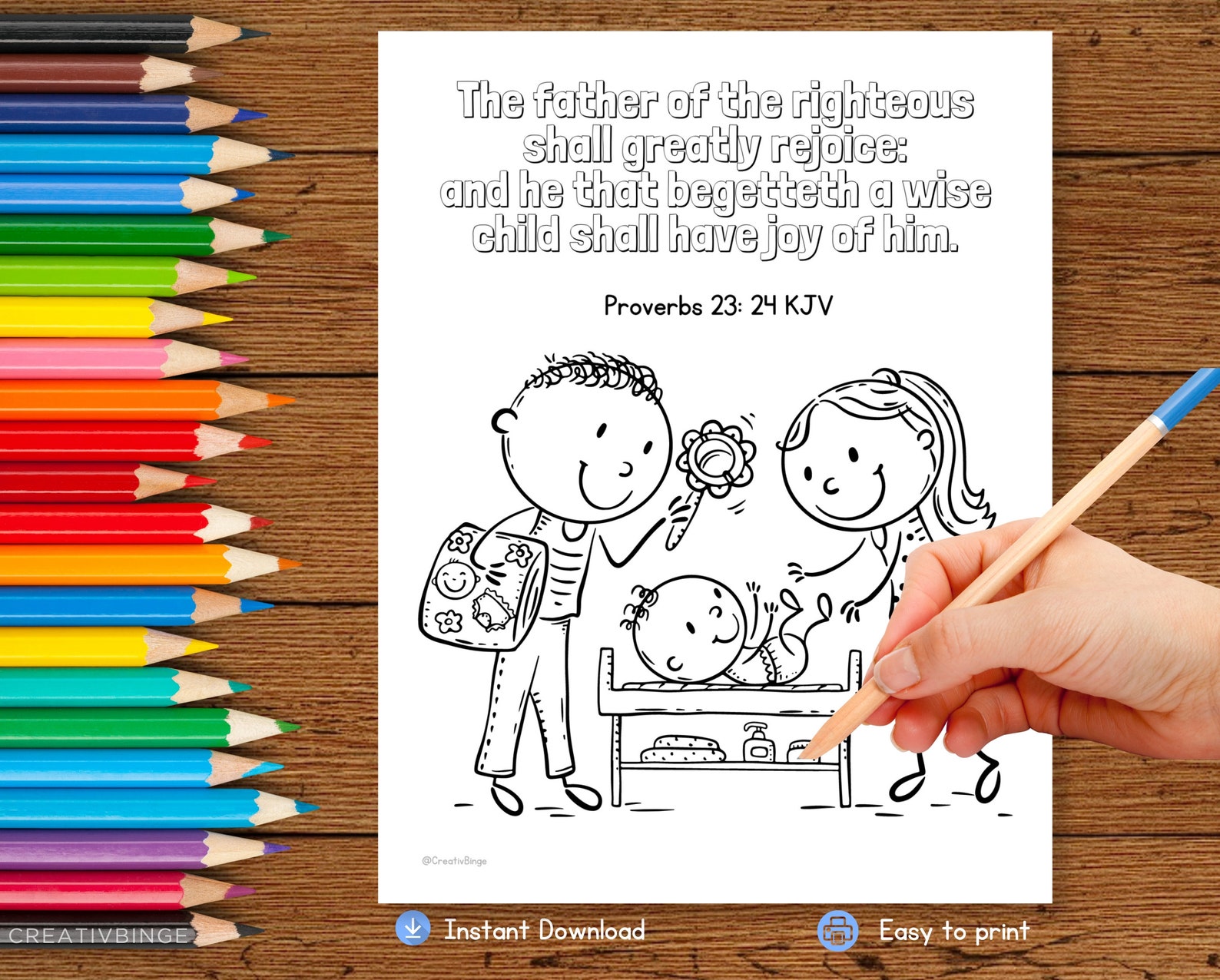 Fathers Day Coloring| Fathers Day Coloring Page| Christian Fathers Day ...