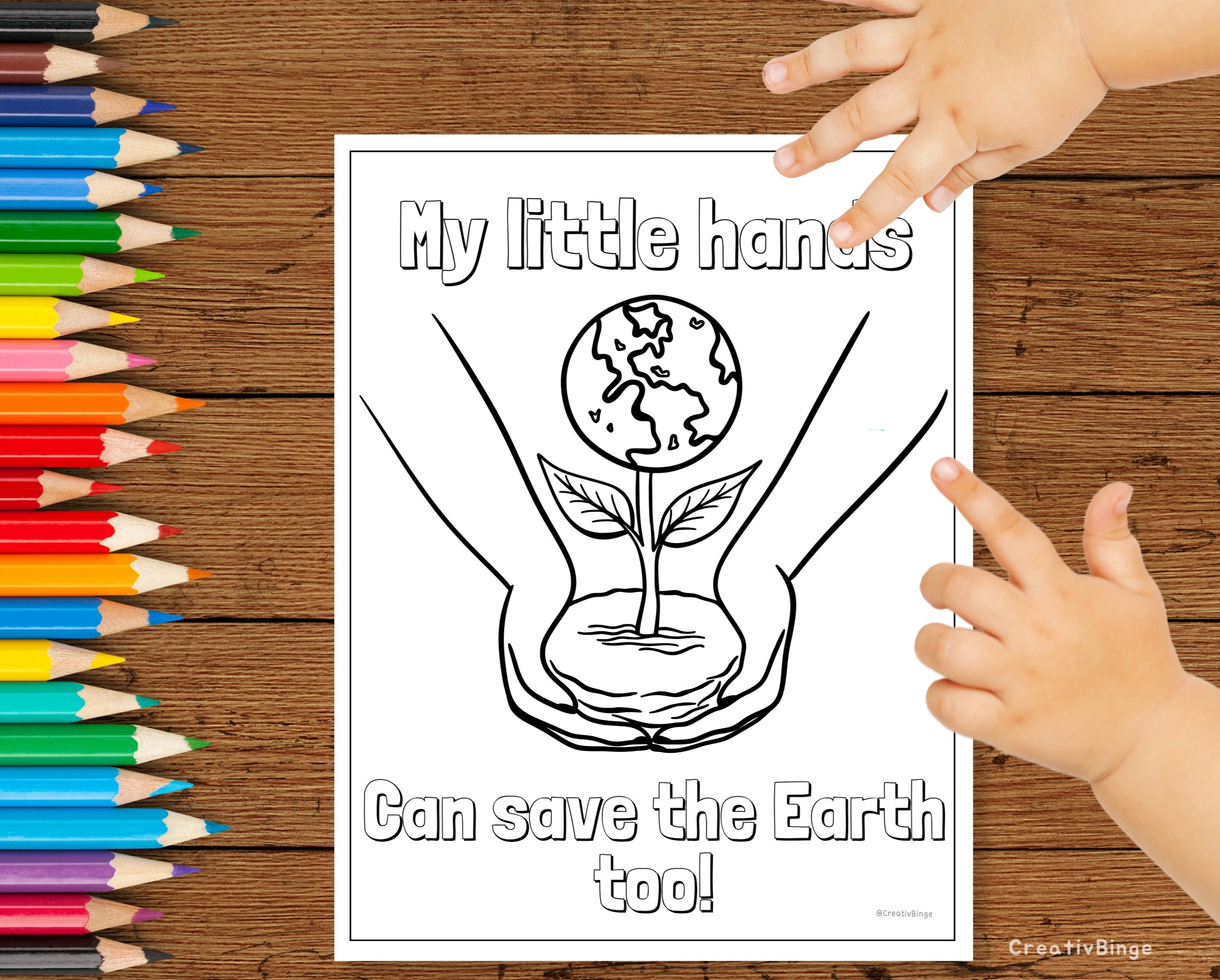 Earth Day Coloring Pages, I Love Earth Coloring Activity for Kids, Fun ...