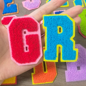 Multi Colors Letters Embroidered Patches for DIY Clothing Bags Jacket ...