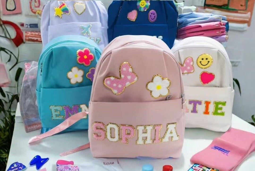 Personalized Nylon Small Backpack for Preschool Girl and Boys With Cute ...