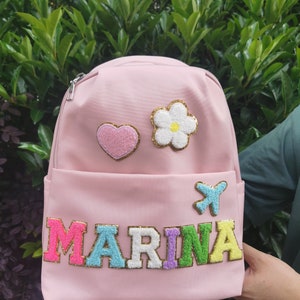 Personalized Nylon Small Backpack for Preschool Girl and Boys With Cute ...