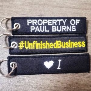 Custom Embroidery Key Tag |custom Keychain | Sports Team Keychain ...