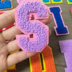 Multi Colors Letters Embroidered Patches for DIY Clothing Bags Jacket ...