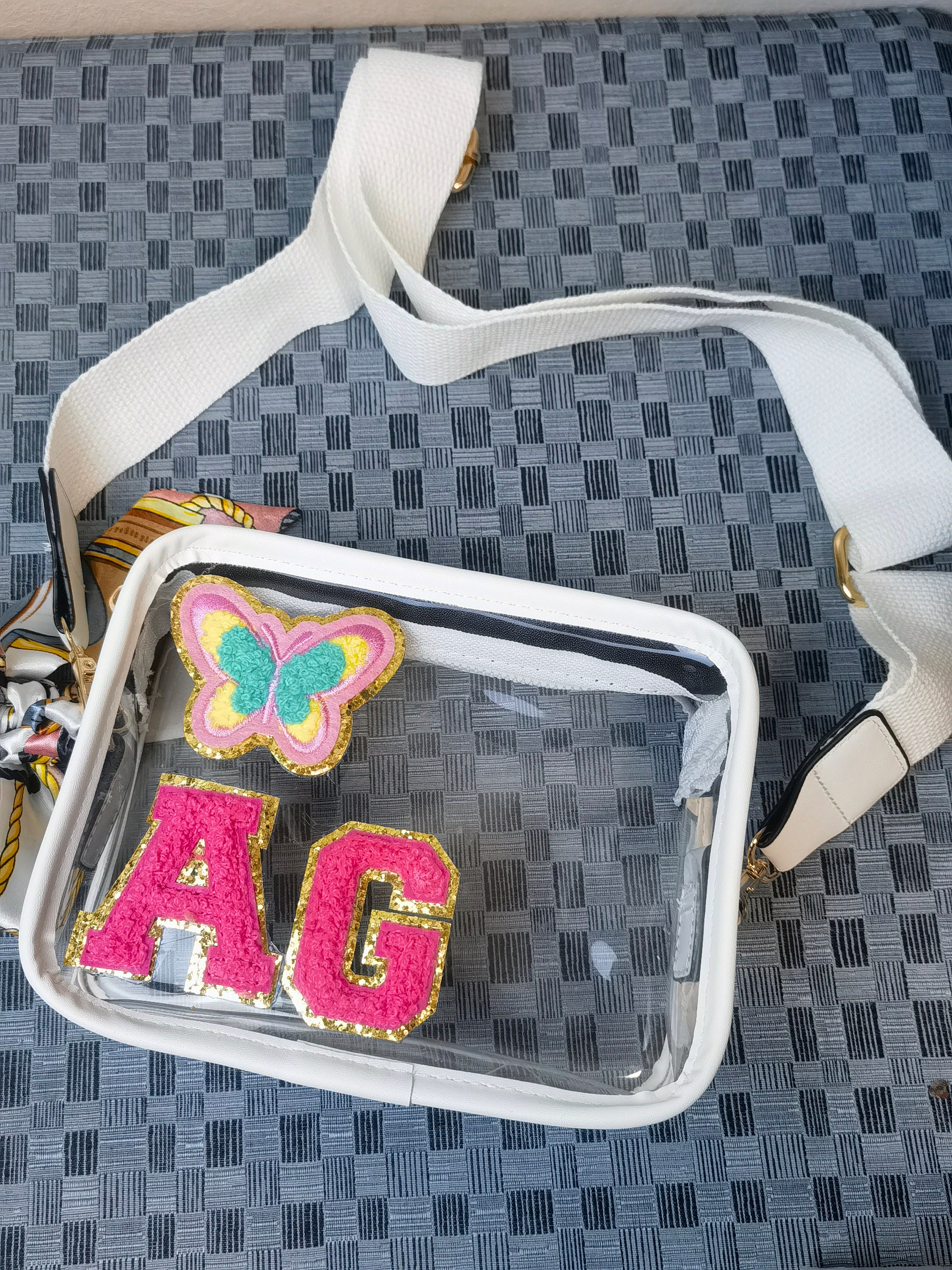 Custom Clear Stadium Bag Stadium Bag Silk Scarf Clear - Etsy