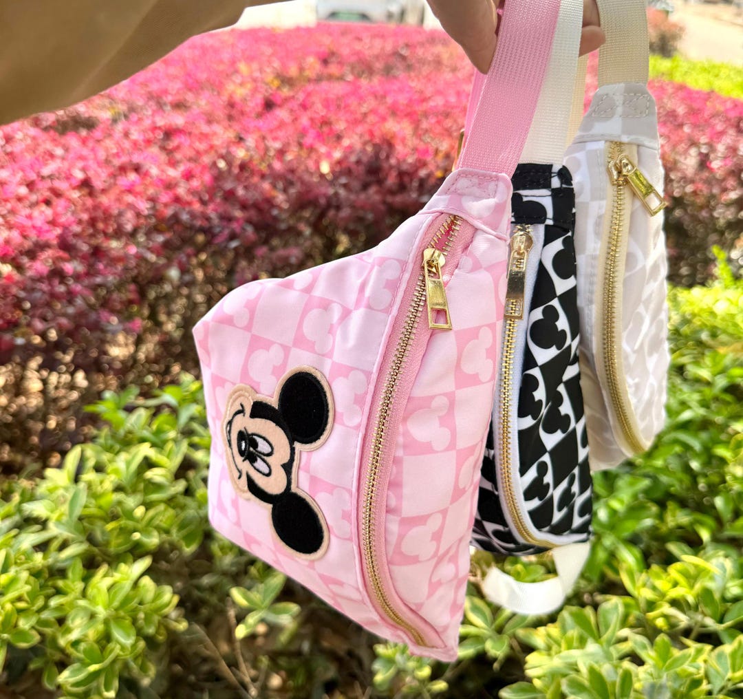 Custom Plaid Mickey Fanny Pack, Disneyland Accessory, Princess, Belt ...