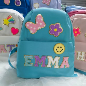 Personalized Nylon Small Backpack for Preschool Girl and Boys With Cute ...