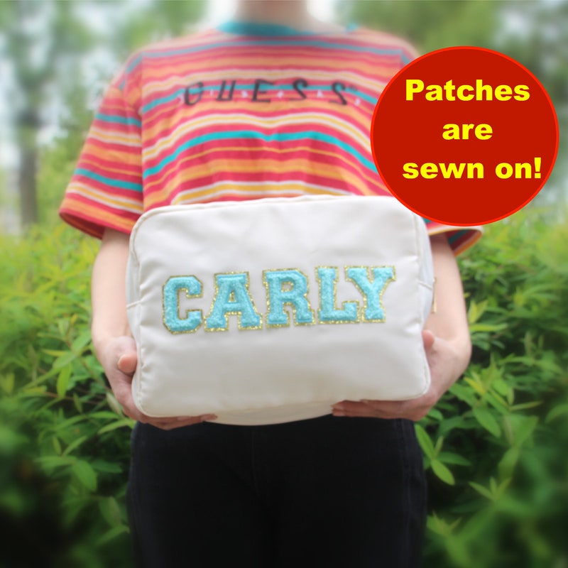 Red Glitter Makeup Bag - Etsy