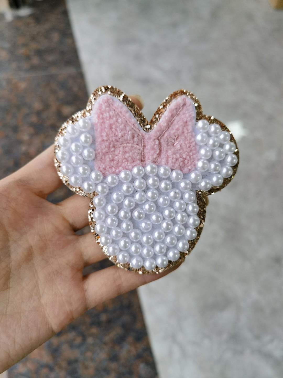 Mickey & Minnie Adhesive Pearl Patches-bag-vacation-family Shirts ...