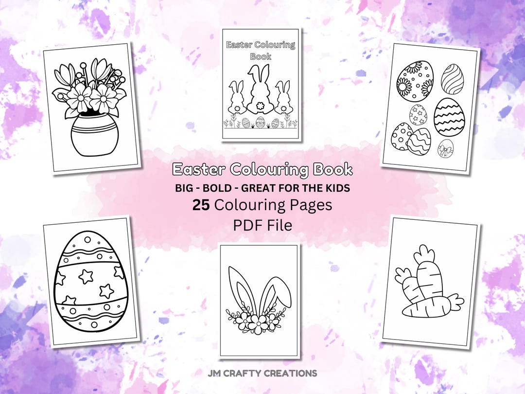 Easter Colouring Book, Easter Colouring Pages, Printable Easter ...