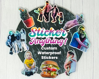 Custom Drawing Portrait Sticker Painting Style - Etsy