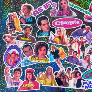 Clueless Movie Vinyl Sticker Pack | 30 Clueless Waterproof Stickers ...