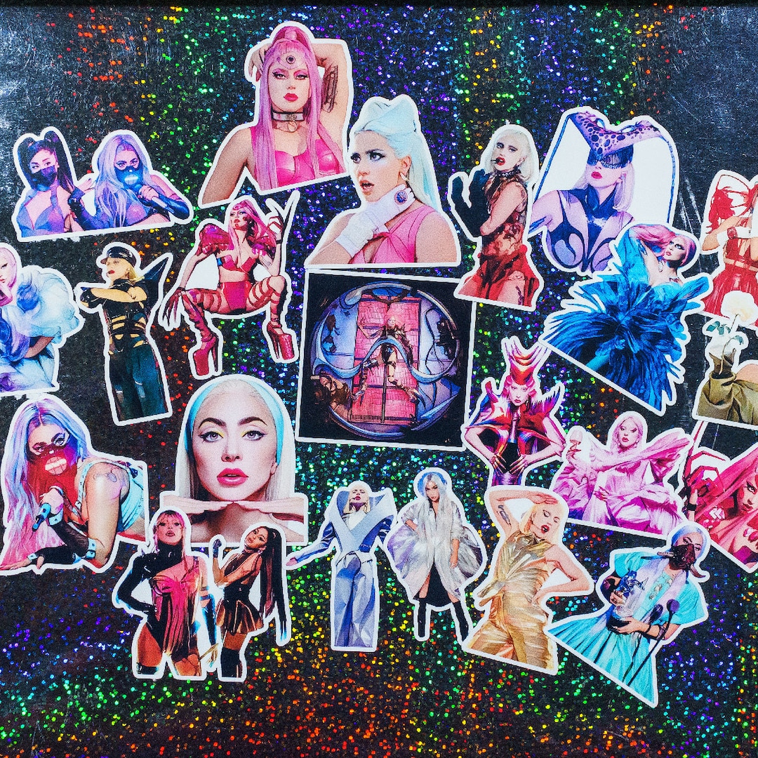 Lady Gaga LG5 Chromatica Vinyl Sticker Pack 22 Waterproof Gaga Stickers ...