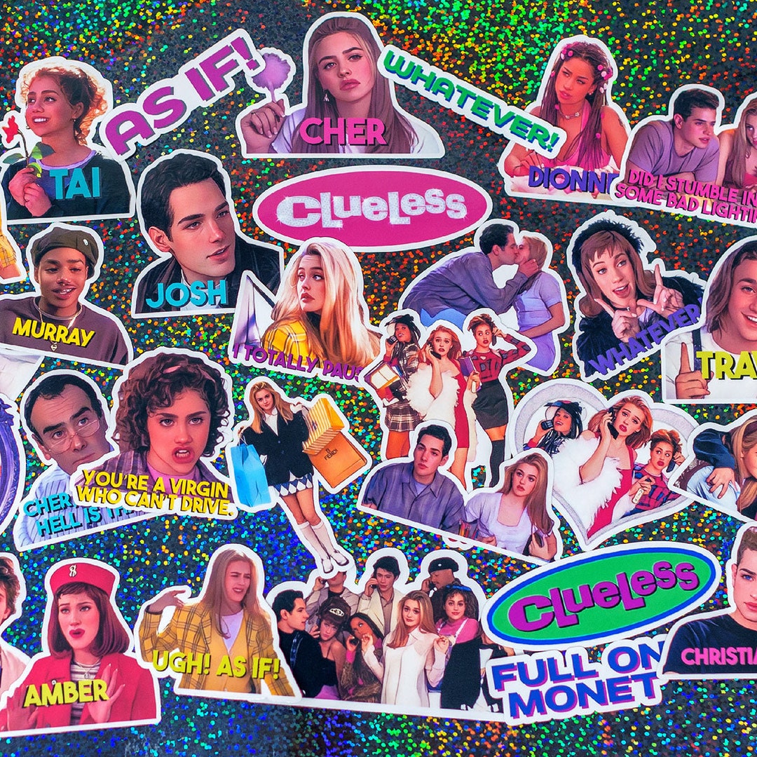 Clueless Movie Vinyl Sticker Pack | 30 Clueless Waterproof Stickers ...
